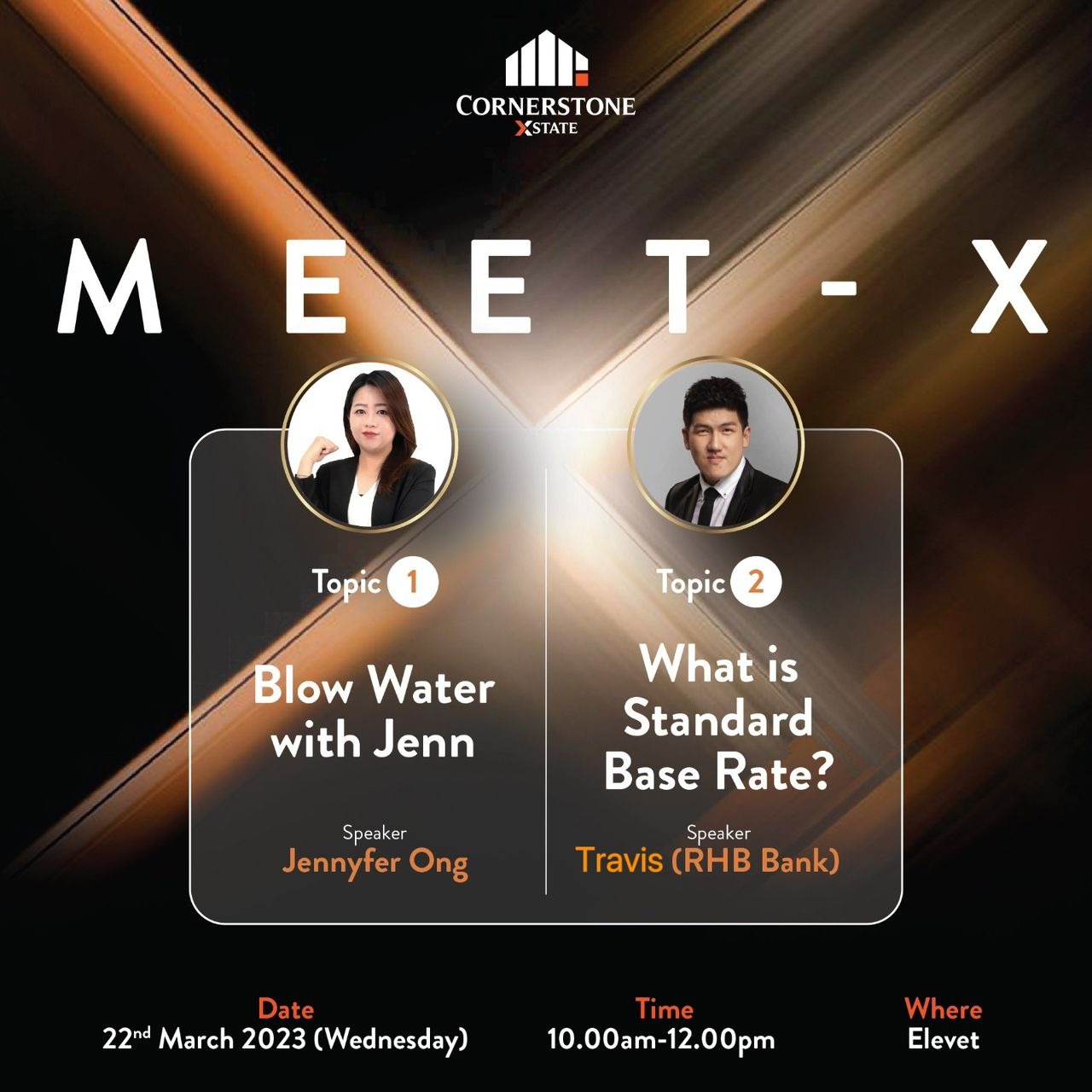 CSX proudly presents Meet-X Meeting @ ELEVET – Wednesday, 22 Mar 2023 | Cornerstone Xstate